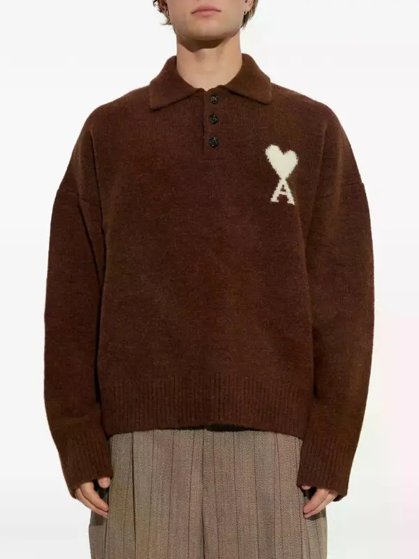 AMI Paris De Coeur Oversized Sweater