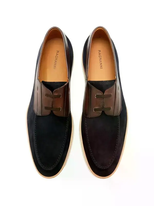 Magnanni Lucius Panelled Lace-up Boat Shoes