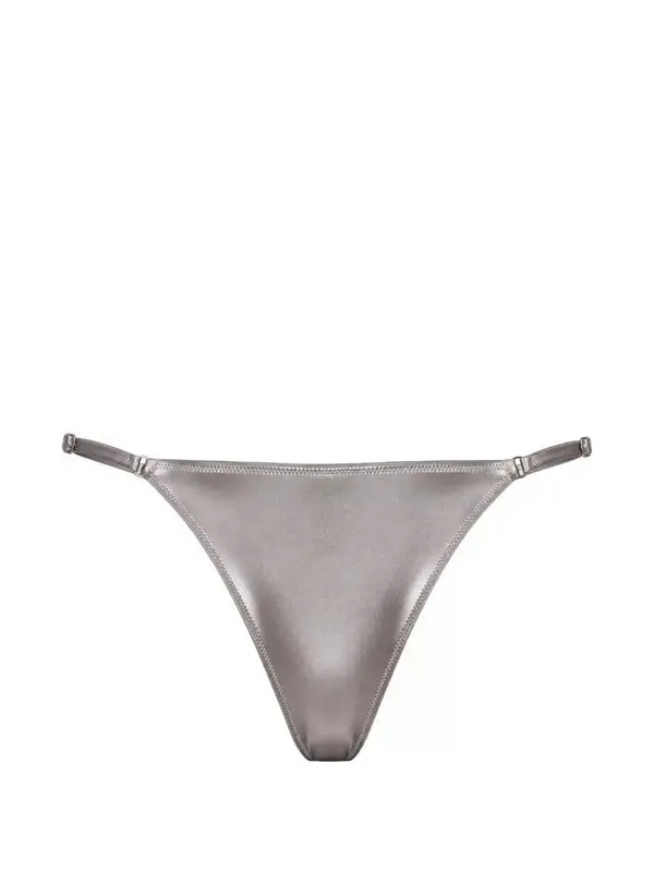 GOTTEX Metallic-effect Bikini Bottoms - Grey