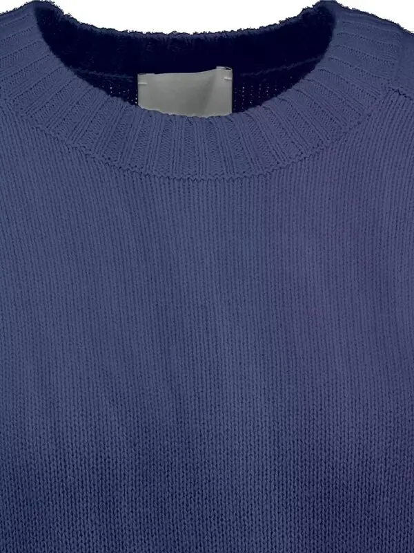 ALLUDE Short-sleeve Crew-neck Sweater