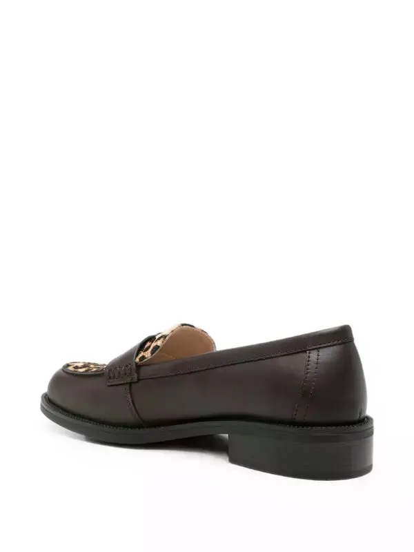 Liu Jo Leopard-print Logo-plaque Loafers