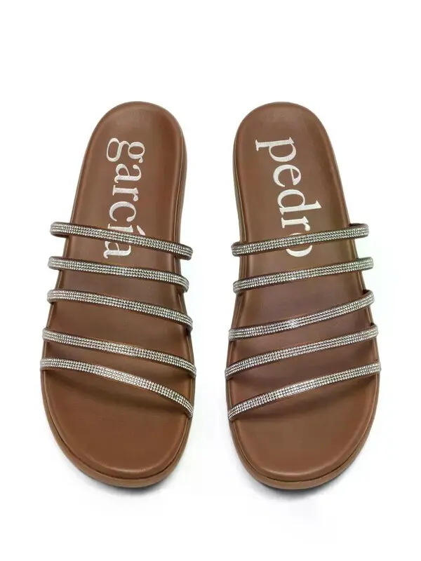 PEDRO GARCIA Prudie Crystal-embellished Flat Sandals