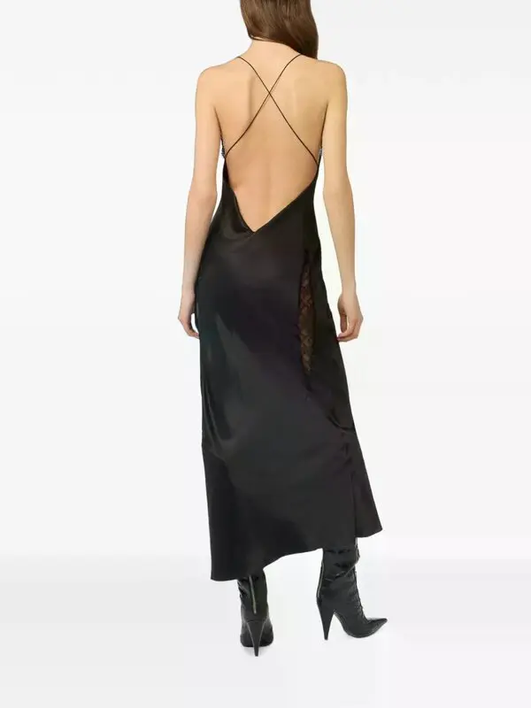 Roberto Cavalli Lace-trim Cut-out Dress