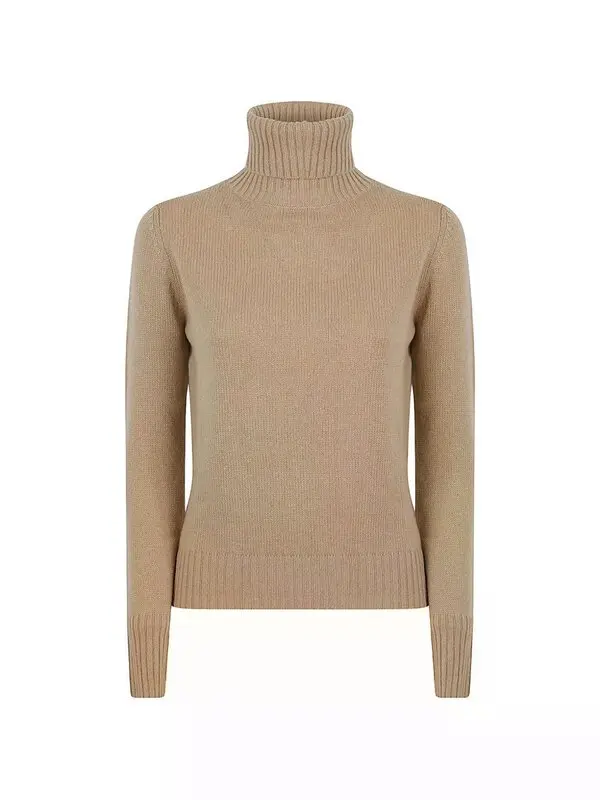 ALLUDE Roll-neck Ribbed-trim Sweater - Neutrals