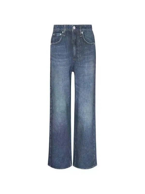 Rag & Bone Denim-effect Wide-leg Trousers