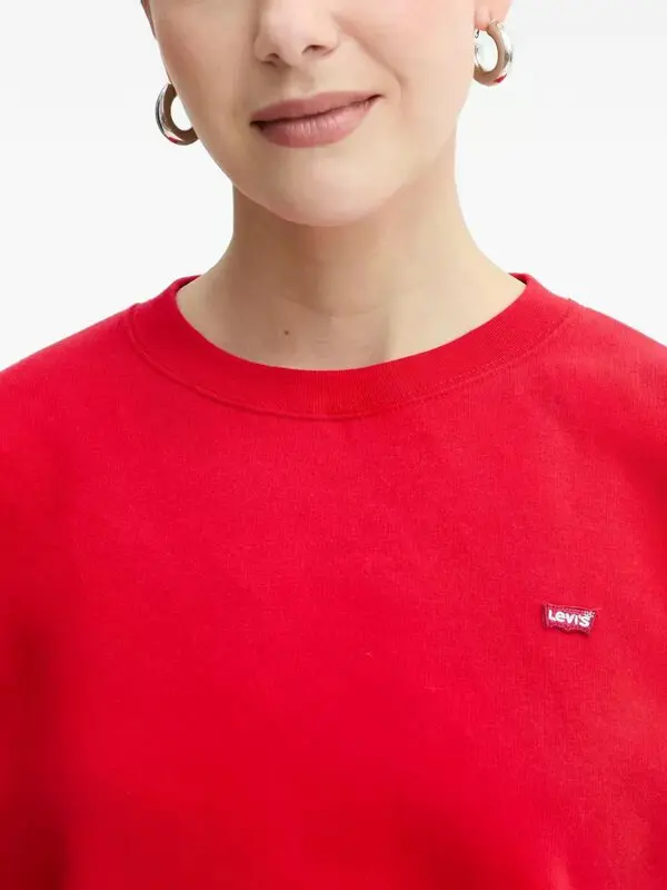 LEVI'S Everyday Logo-patch Crew-neck Sweater - Red
