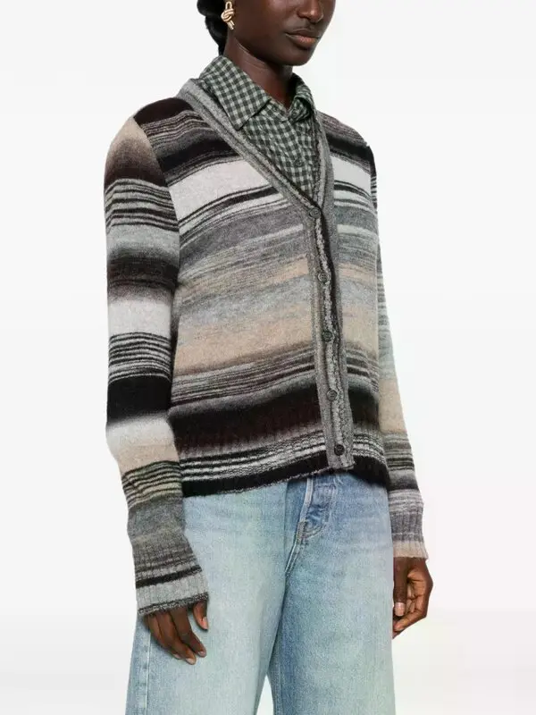 NEERA Degradé Striped Cardigan
