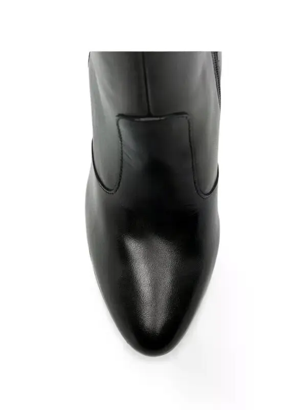 NEROGIARDINI Platform Leather Ankle Boots