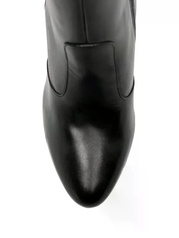 NEROGIARDINI Platform Leather Ankle Boots