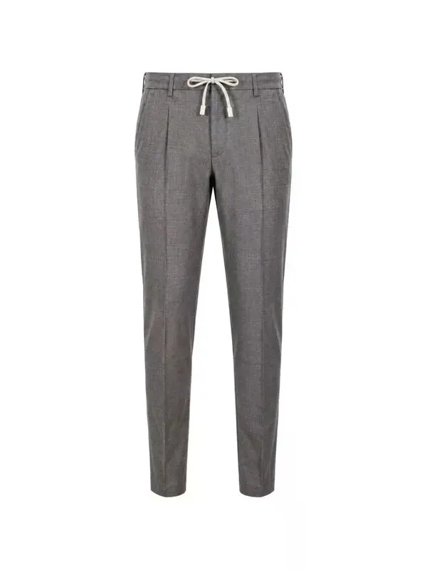 Eleventy Drawstring Pleated Trousers