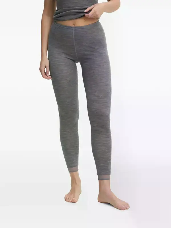 Chantelle Juliana Marl-effect High-waist Leggings - Grey