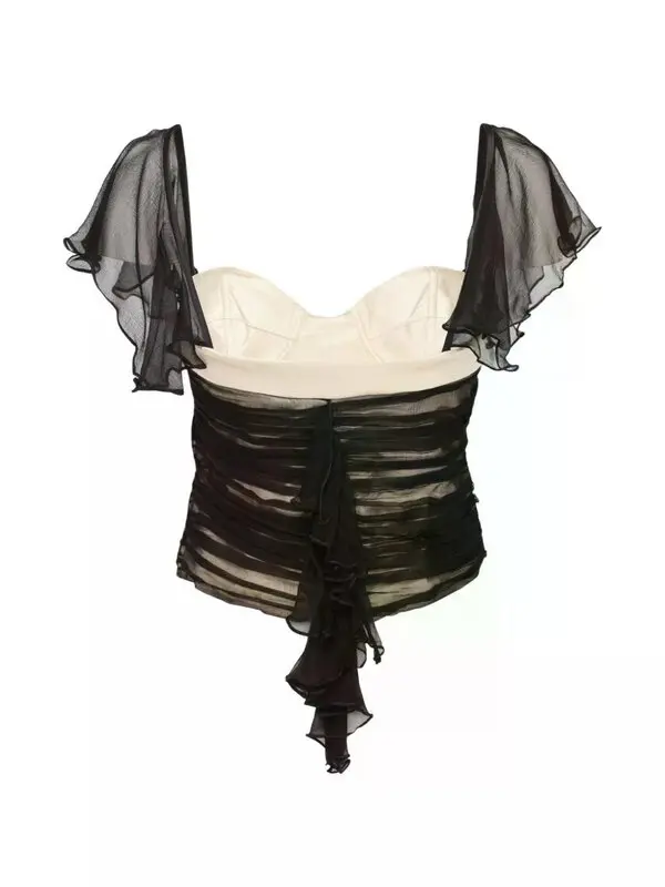 STOLEN STORES Ruffled Ruched Top