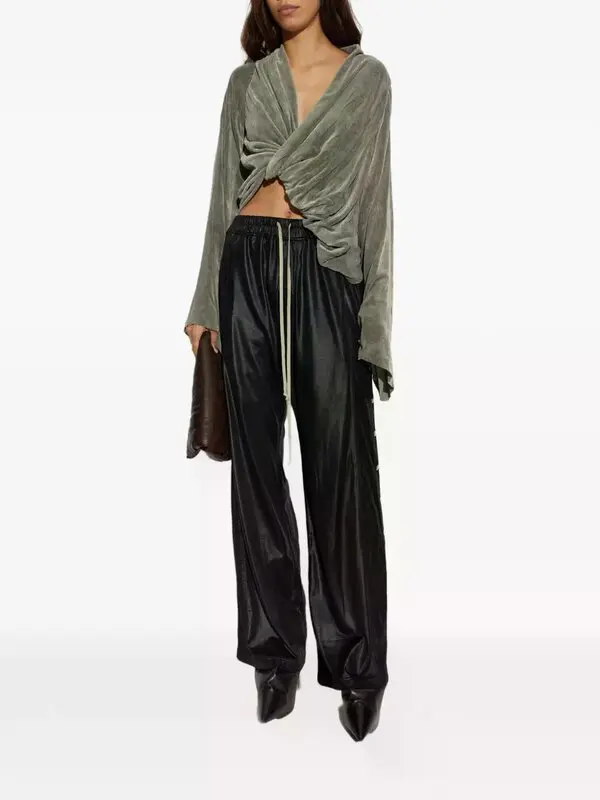Rick Owens Knot-detail Long-sleeve Top - Grey