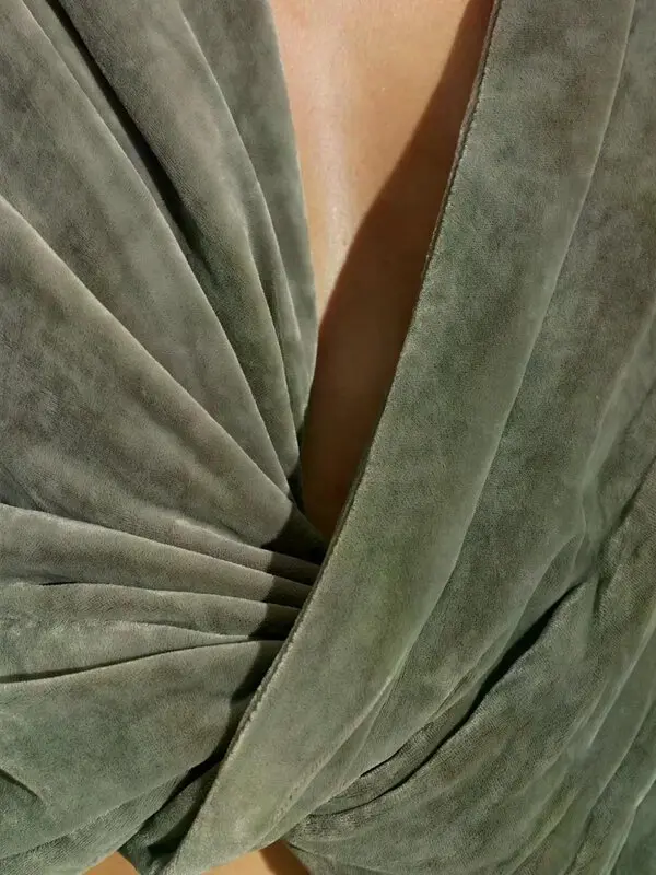 Rick Owens Knot-detail Long-sleeve Top - Grey