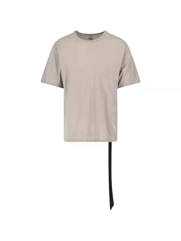 Rick Owens Logo-patch Strap-detail T-shirt - Neutrals