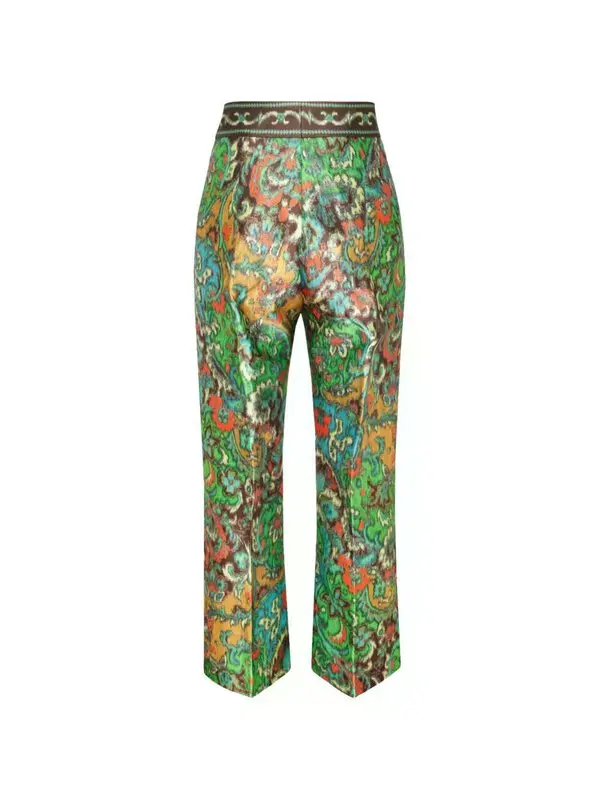 ALEMAIS Charlotte Paisley-print Trousers