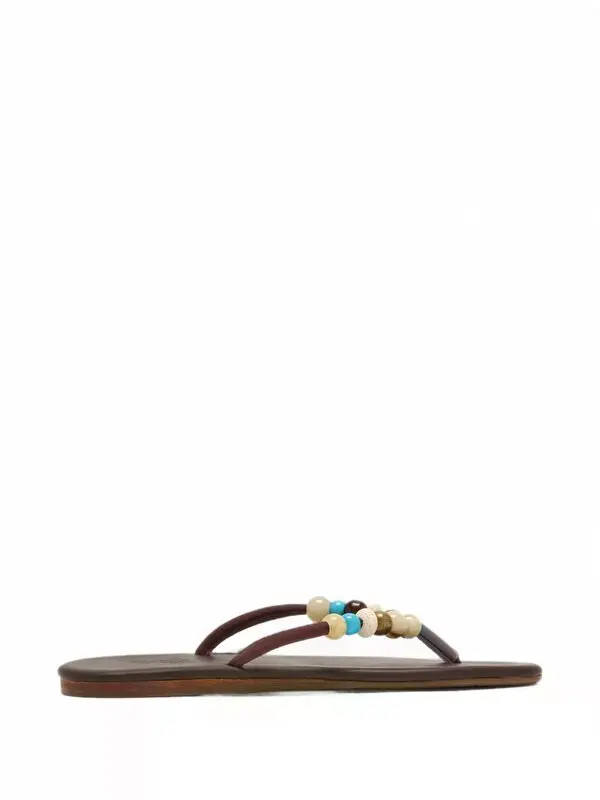 ANCIENT GREEK SANDALS Saionara Bead-embellished Sandals