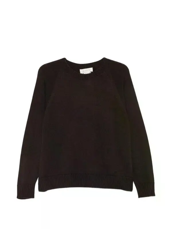 Max Mara Raglan-sleeve Ribbed-trim Sweater