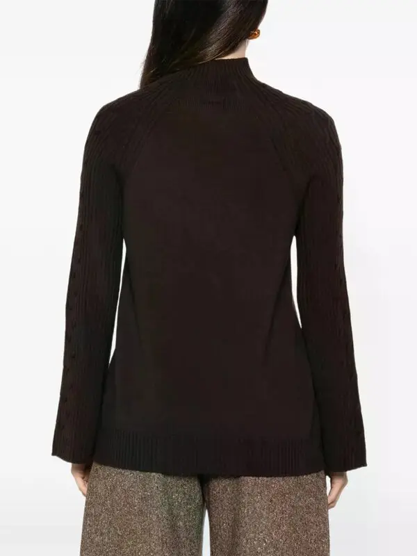 Max Mara Cable-knit Raglan-sleeve Sweater