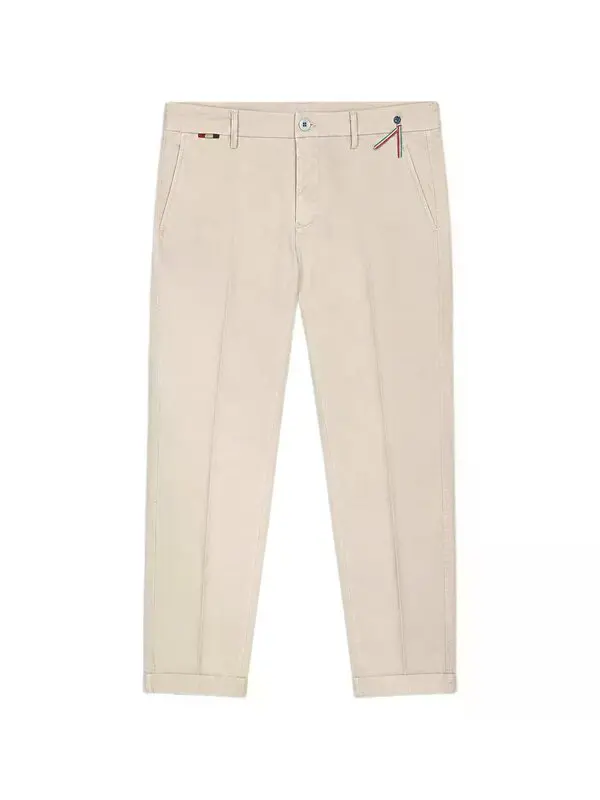 MASON'S Pressed-crease Turned-up Trousers