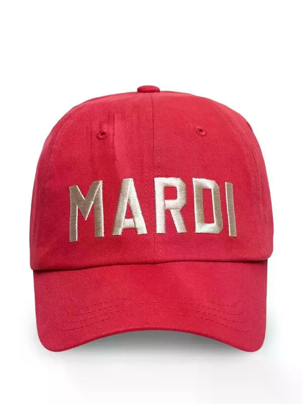 Mardi Mercredi Logo-embroidered Cap - Red