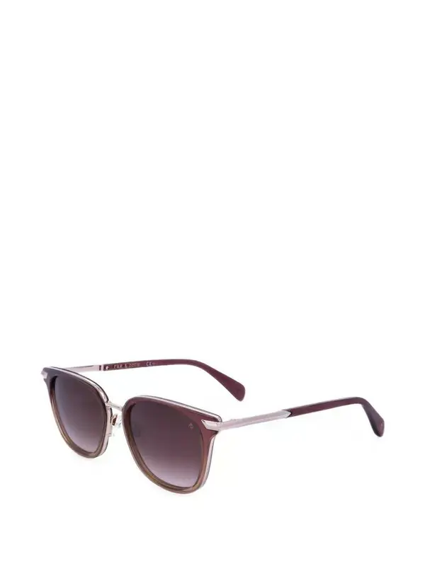 Rag & Bone Geometric-frame Sunglasses - Red
