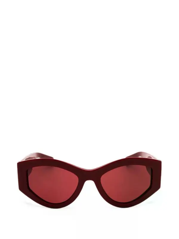 Gucci Geometric-frame Sunglasses - Red
