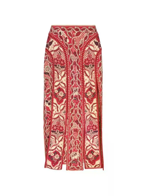 ALEMAIS Kenny Floral-print Maxi Skirt