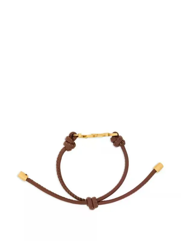 Saint Laurent Cassandre Leather Bracelet