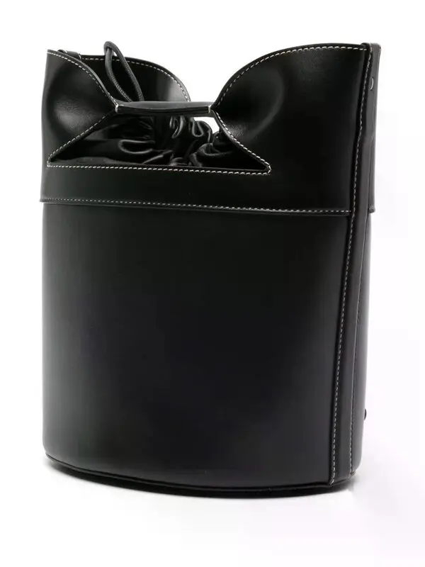 Alexander McQueen Logo-stamp Leather Bucket Bag