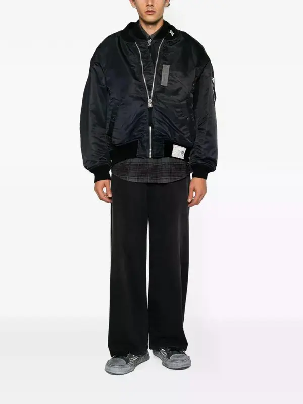 Mihara Yasuhiro Panelled Layered-effect Bomber Jacket