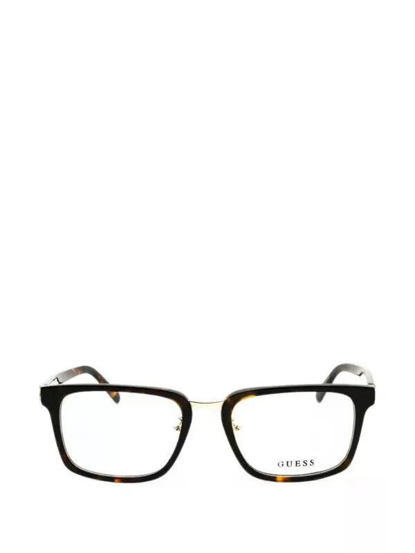 Guess Tortoiseshell-effect Rectangle-frame Glasses
