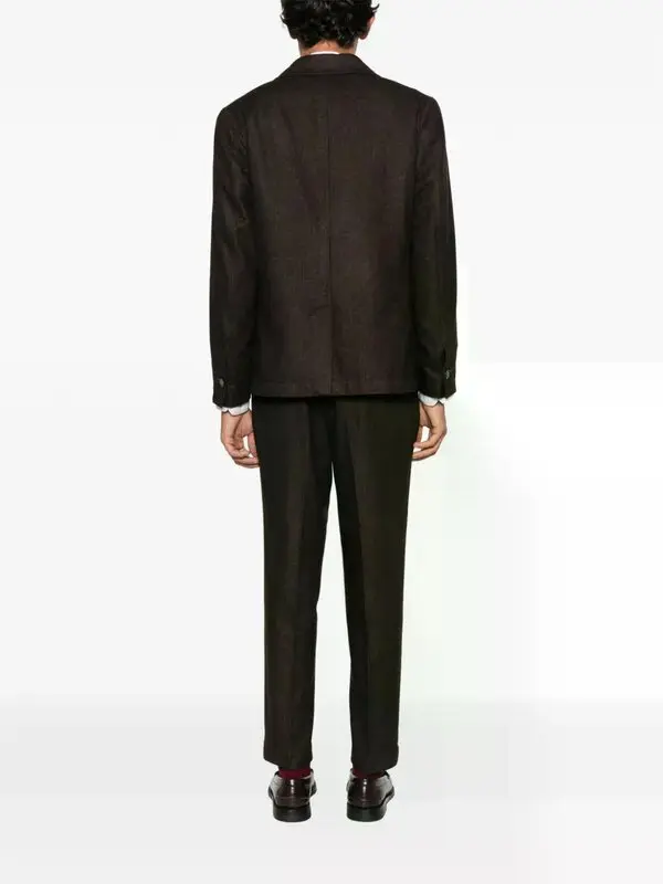 SANTANIELLO Button-up Patch-pocket Suit