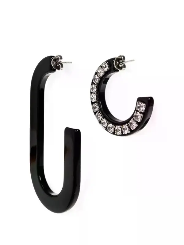 Isabel Marant Étoile Crystal-embellished Mismatched Earrings