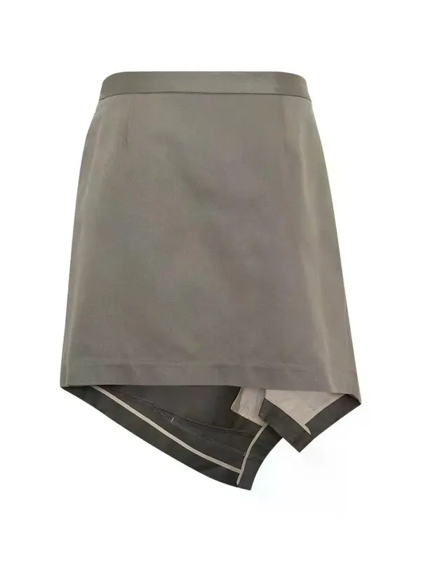 RE CODE Asymmetric-hem Mini Skirt