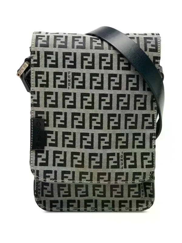 Fendi 2000-2010 Zucchino Canvas Crossbody Bag