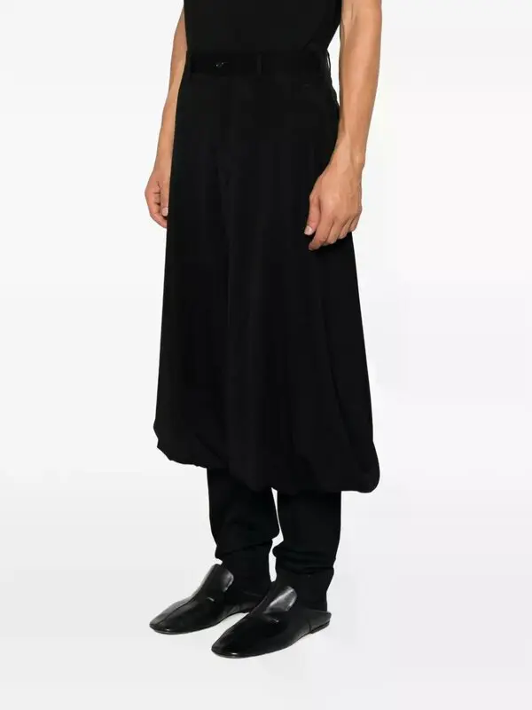 Comme Des Garçons Balloon-hem Layered Trousers