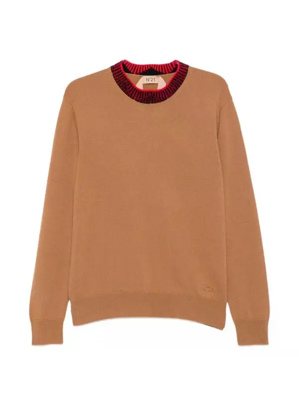 N°21 Contrast-trim Sweater