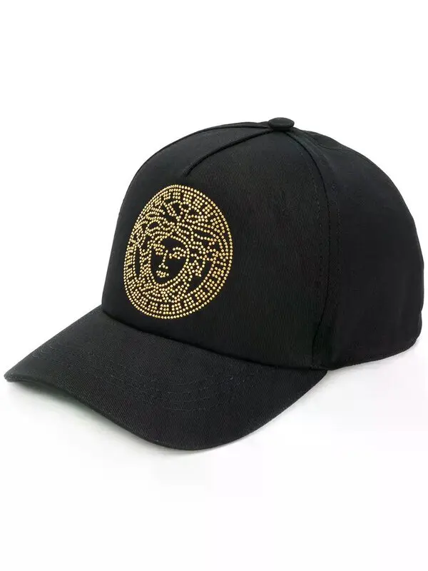 Versace Medusa Studded Baseball Cap