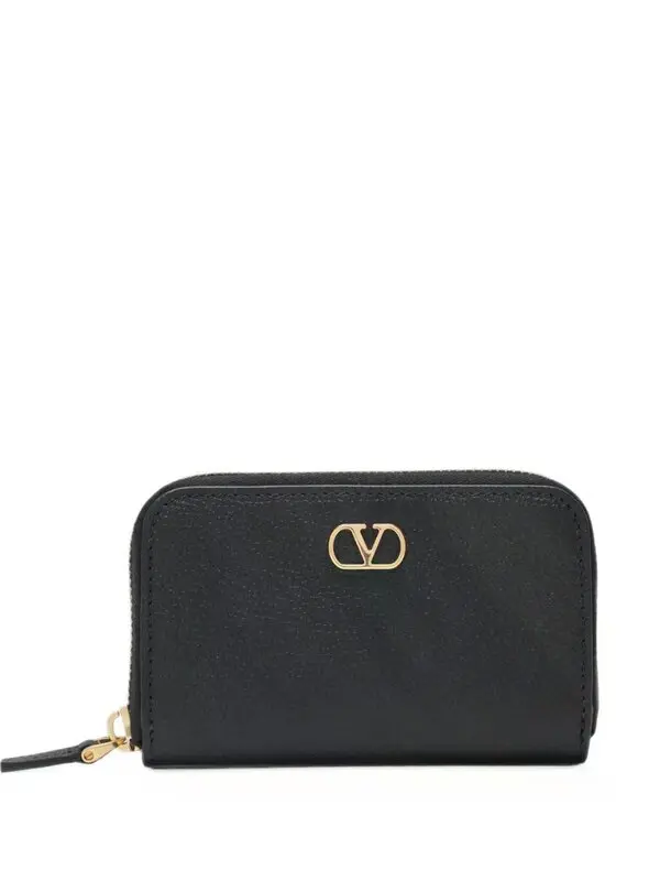 Valentino Garavani Vlogo Signature Leather Wallet