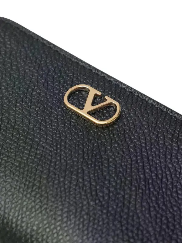 Valentino Garavani Vlogo Signature Leather Wallet