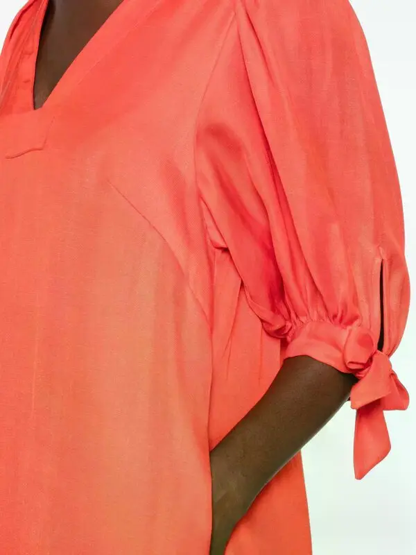 MAISON123 Bona Bow-detail Mini Dress