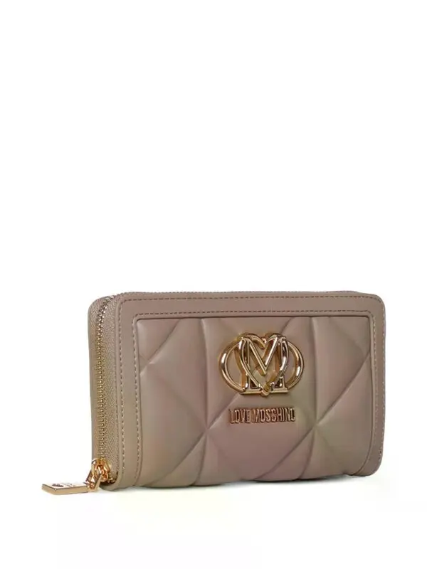 Moschino Quilted Logo-plaque Wallet