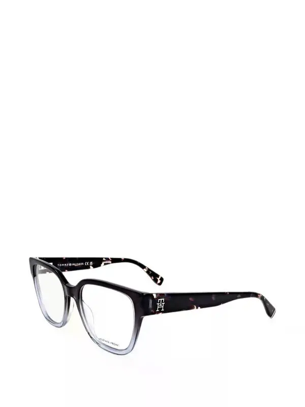 Tommy Hilfiger Tortoiseshell-effect Square-frame Glasses