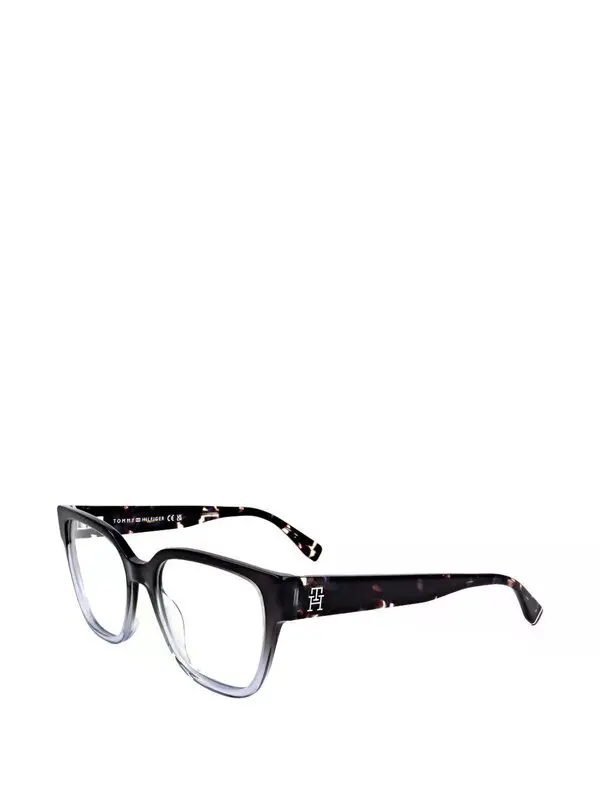 Tommy Hilfiger Tortoiseshell-effect Square-frame Glasses - Blue