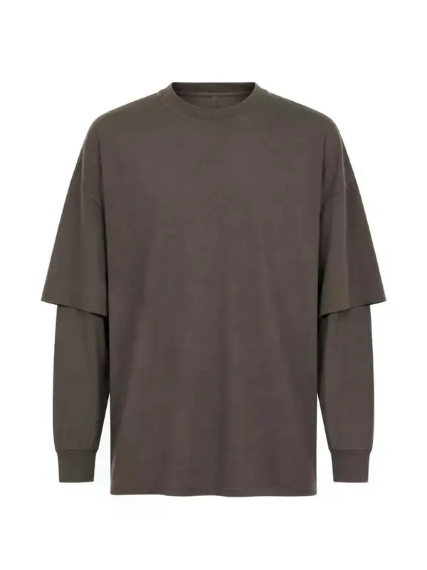 Rick Owens Layered-sleeve T-shirt - Brown