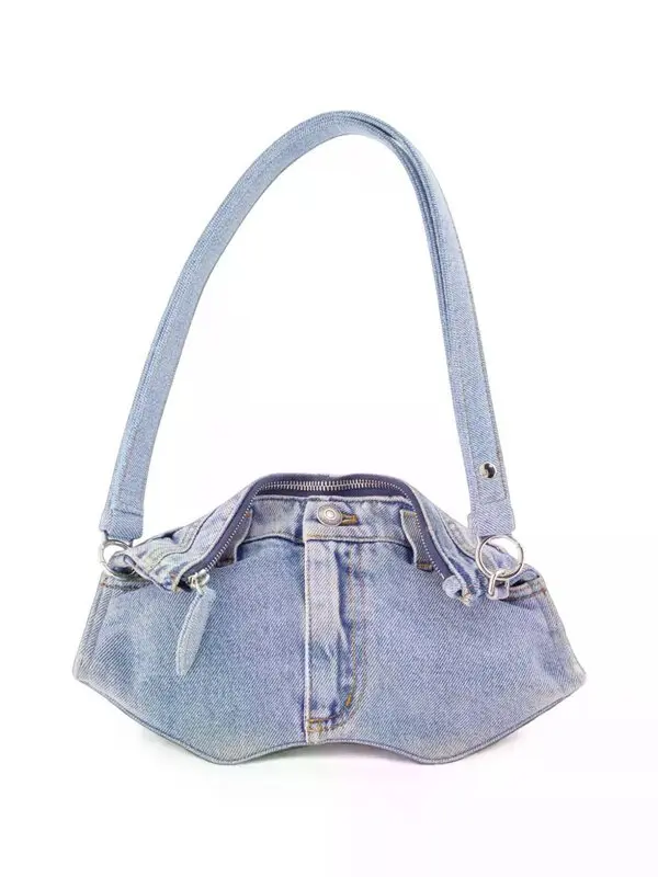 Alexander McQueen Manta Denim Clutch Bag