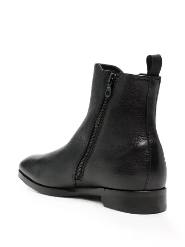 MORGILLO Grain-leather Side-zip Boots