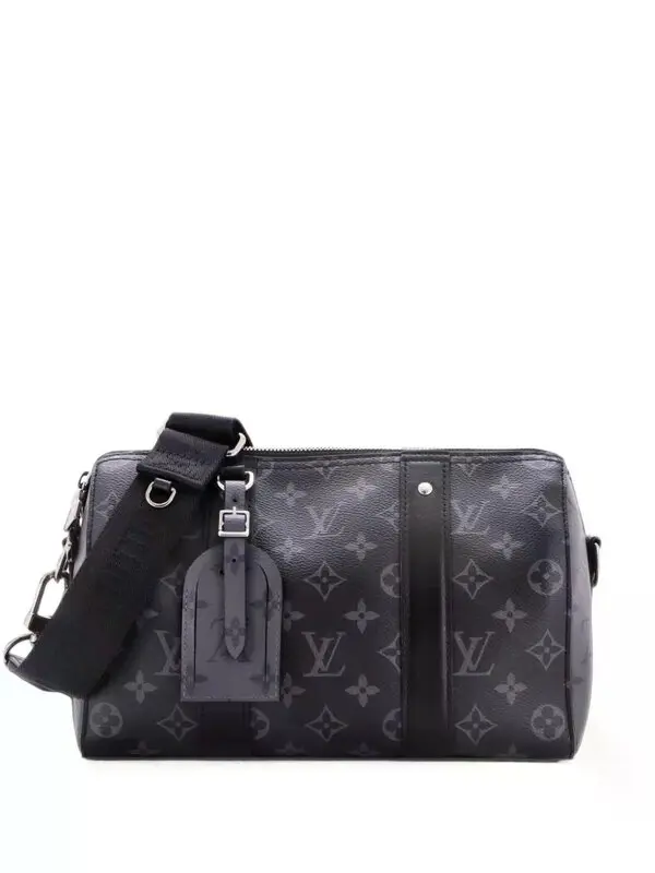 LOUIS VUITTON City Keepall Bag Reverse Monogram Eclipse Canvas Crossbody Bag