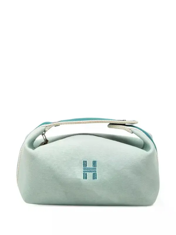 Hermès 20th Century Small Toile Bride A Brac Case Vanity Bag